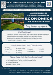 Department of Economics - Profile - St. Aloysius College, Edathua ...