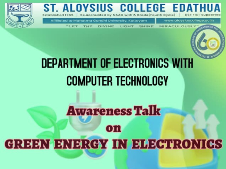 Awareness Talk on Green Energy in Electronics - St. Aloysius College ...